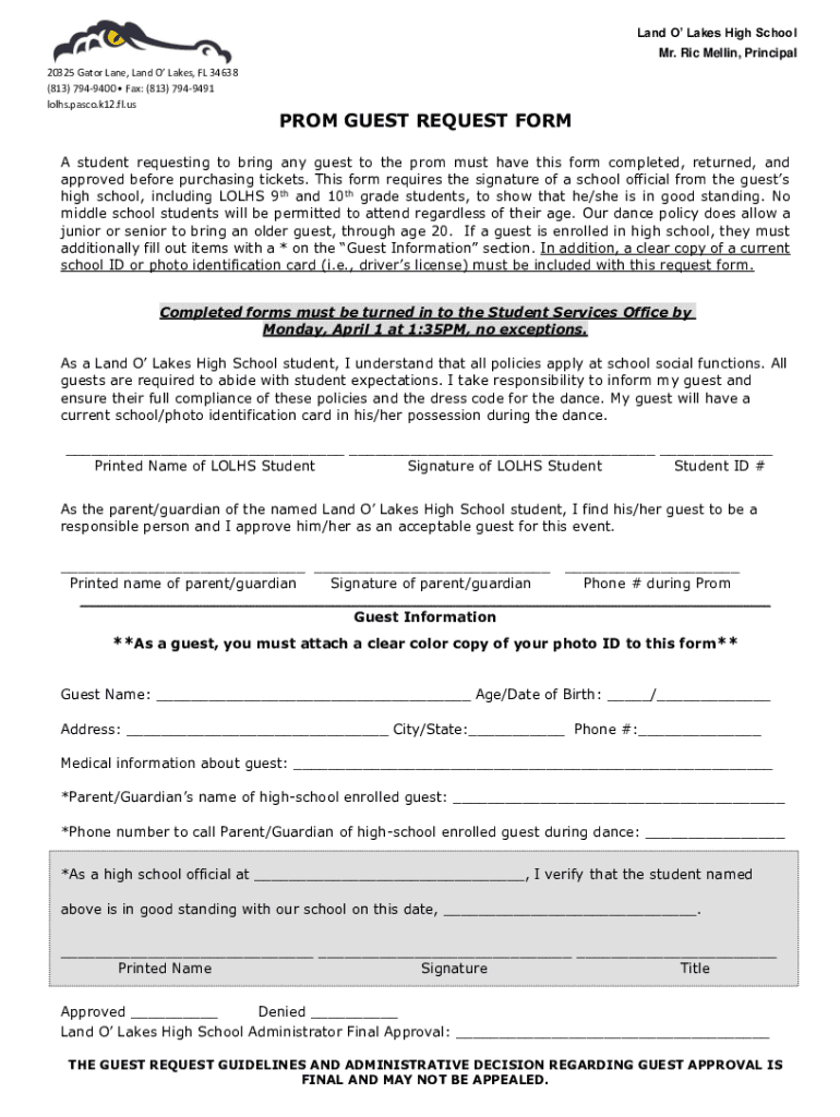 Fillable Online Fillable Online lolhs.pasco.k12.fl.usparent ...