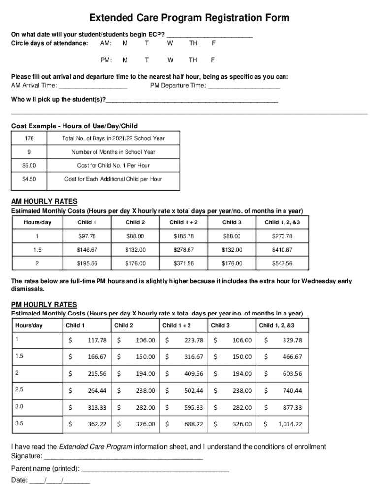 Fillable Online On what date will your student/students begin ECP Fax ...