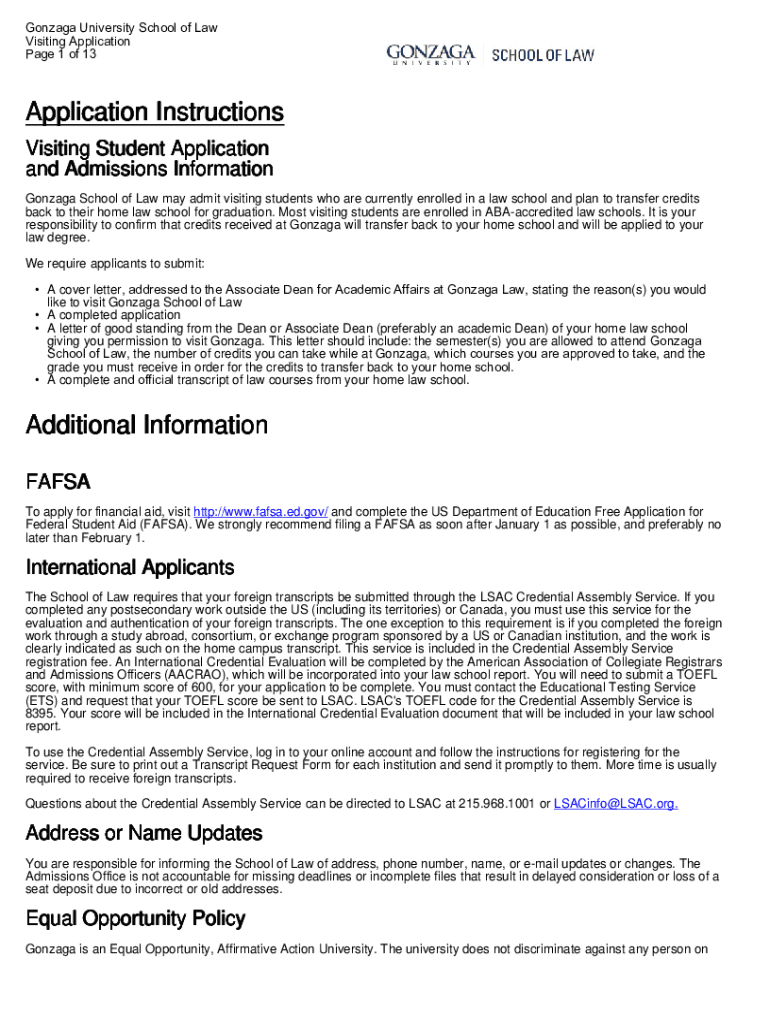 Fillable Online Visiting Student Information Sheet - Admission Fax Email Print - pdfFiller
