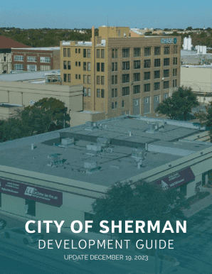 Fillable Online DEVELOPMENT SERVICES - City of Sherman Fax Email Print ...
