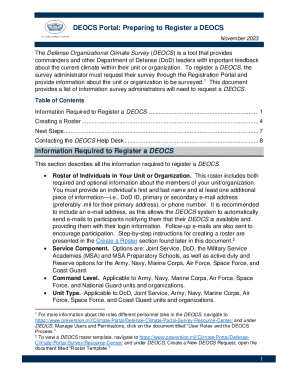 Fillable Online Commander and Leader Roles in the DEOCS Process Fax ...
