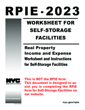 Fillable Online Real Property Income and Expense Worksheet (RPIE ...