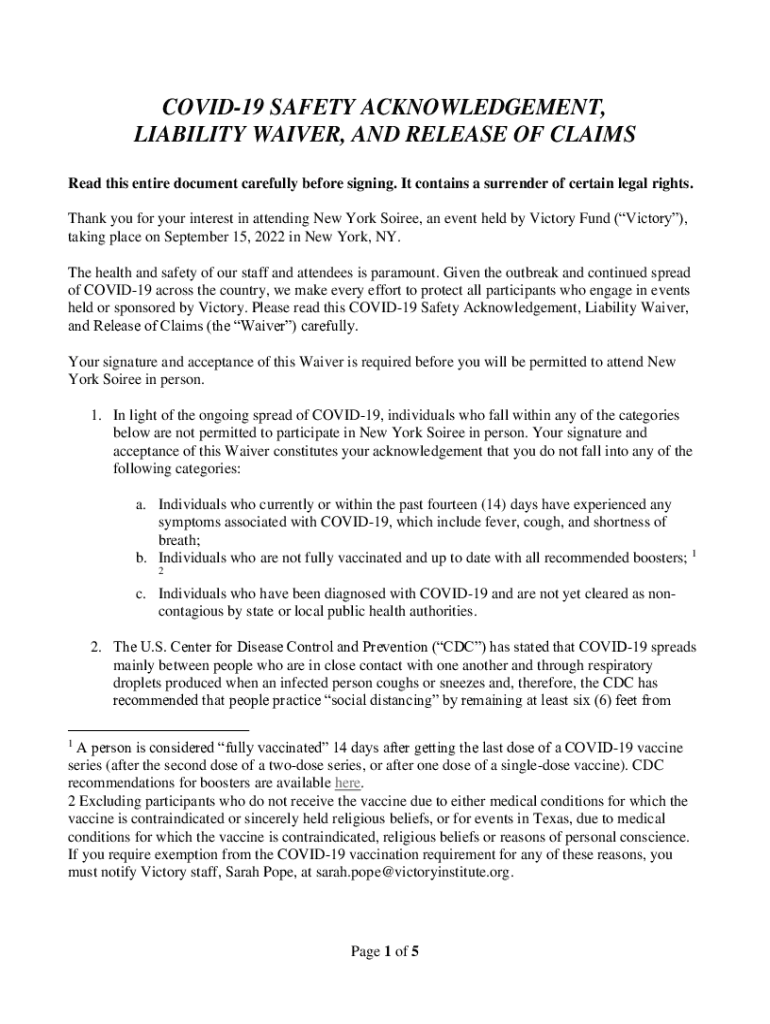 Fillable Online LIABILITY WAIVER, AND RELEASE OF CLAIMS Fax Email Print - pdfFiller