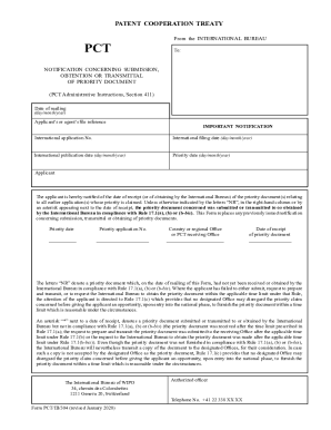 Fillable Online Form PCT/IB/310 Fax Email Print - pdfFiller