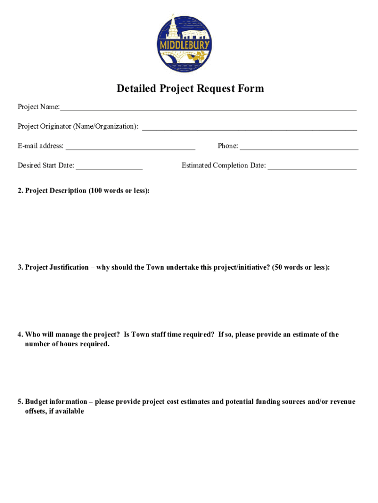 Fillable Online Project Request Form - Power Platform Community ...