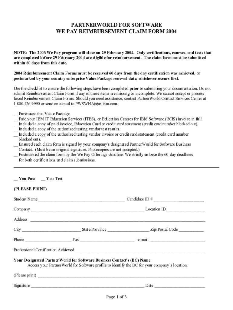 Fillable Online ftpmirror your Software Partners Guide for the WE PAY PROGRAM Fax Email Print ...