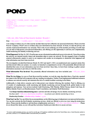 Fillable Online Data Security Breach Notice Letter (Canada) - Practical ...