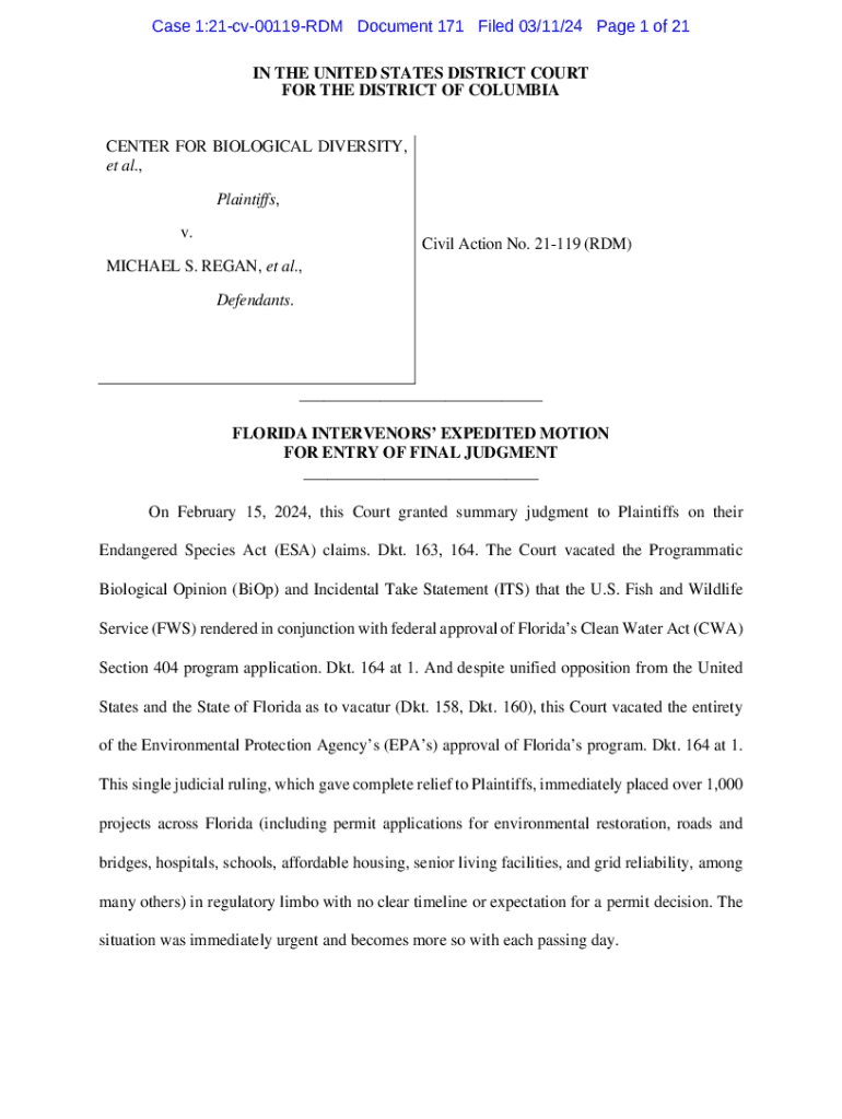 Fillable Online 170 - Florida's Reply in Support of Limited Stay (filed ...