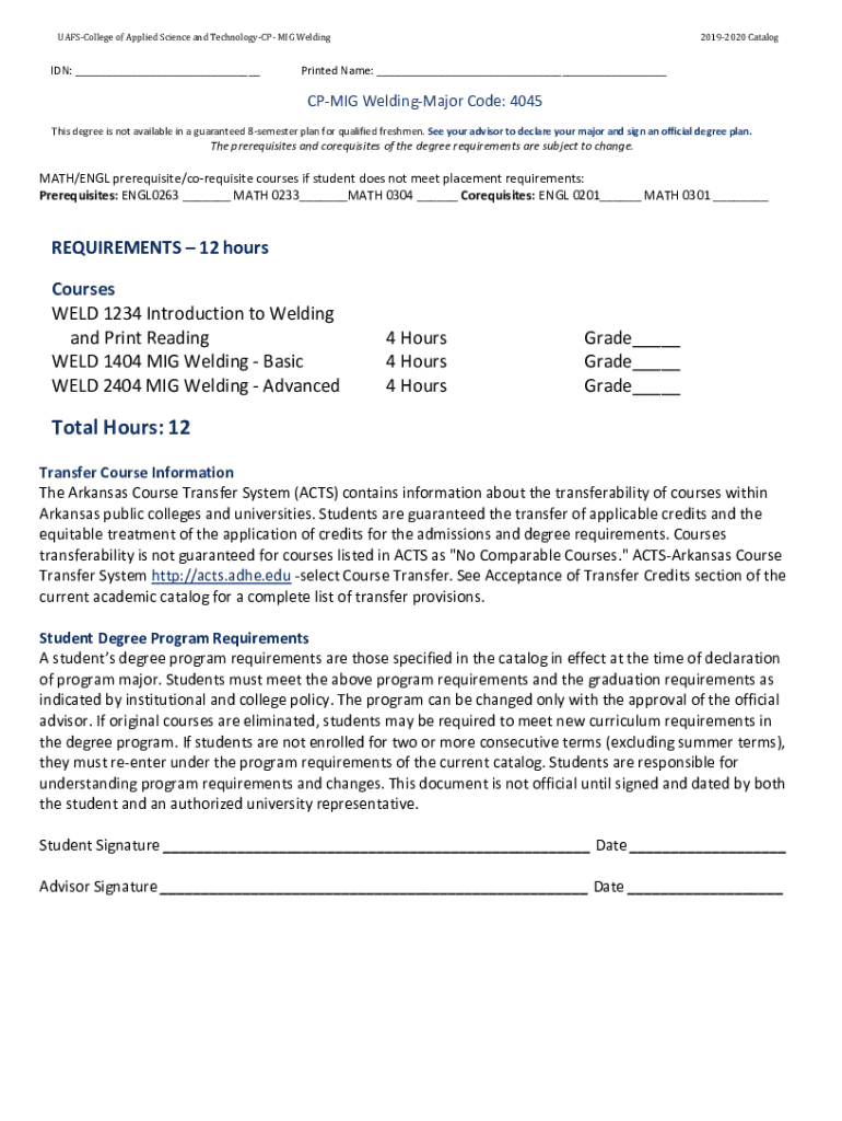 Fillable Online AAS-General Technology-Welding Fax Email Print - pdfFiller