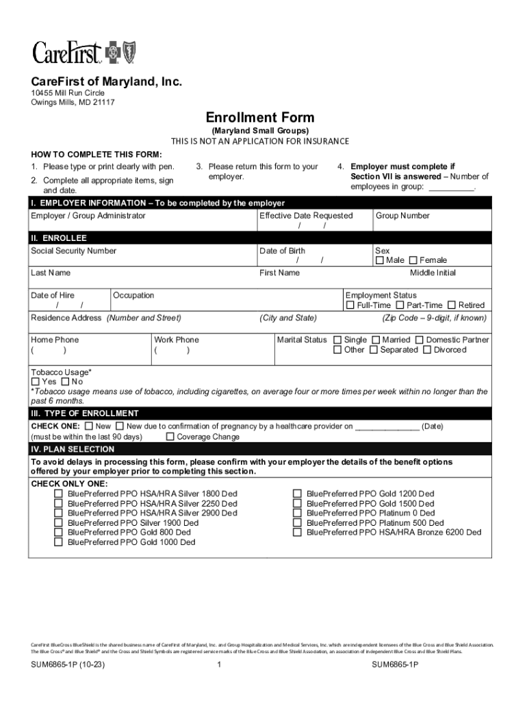 Fillable Online Group Hospitalization and Medical Services Fax Email ...