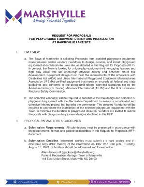 Fillable Online Request for Proposals for Playground Equipment Design ... Fax Email Print ...