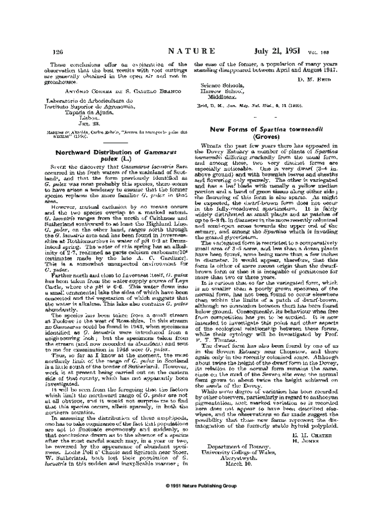 Fillable Online New Forms of Spartina townsendii (Groves) Fax Email Print - pdfFiller