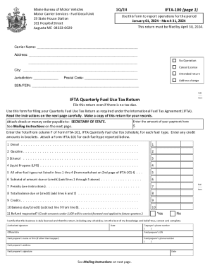 Fillable Online International Fuel Tax Agreement Application Fax Email ...