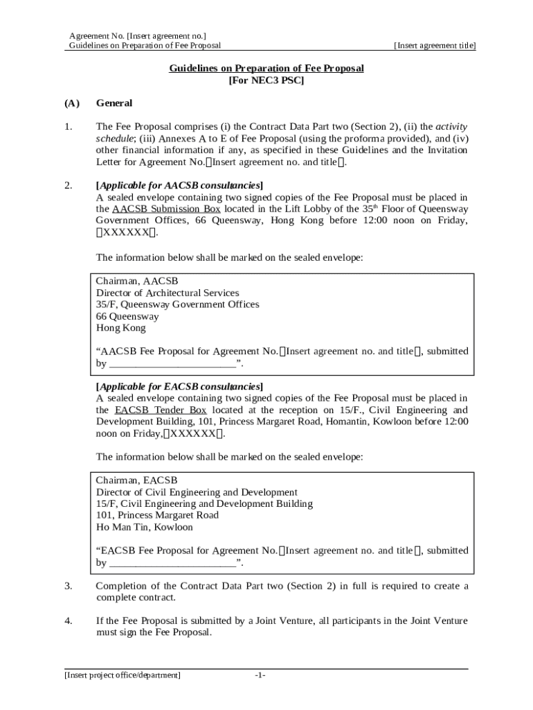 guidelines for preparing a proposal for professional ... Doc Template ...