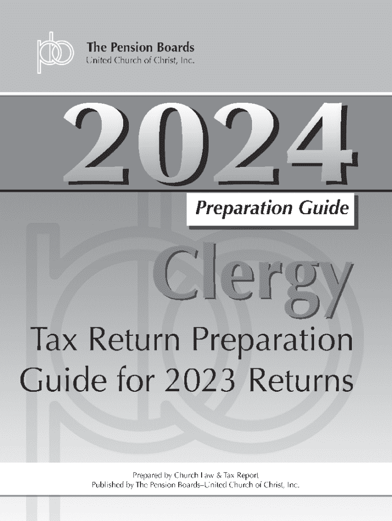 Fillable Online 2024 Clergy Tax Return Preparation Guide for 2023 ...