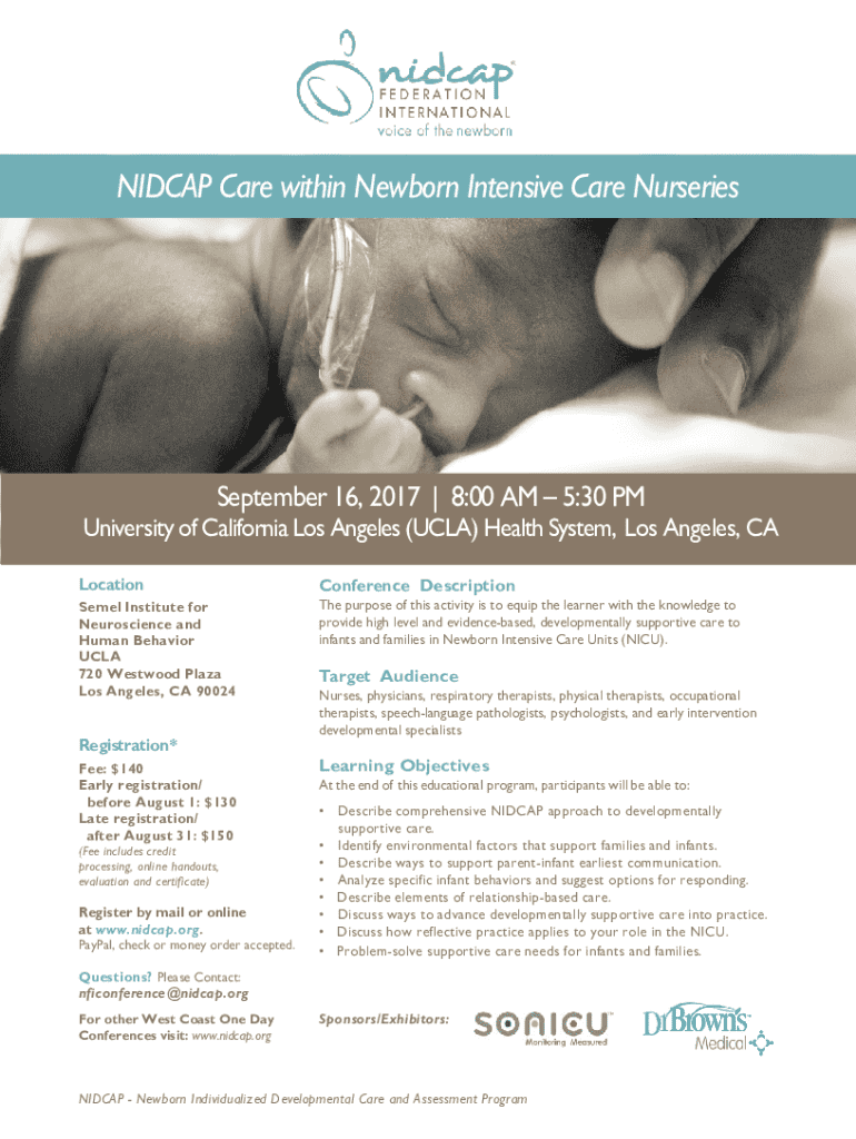 Fillable Online NIDCAP Care within Newborn Intensive Care Nurseries Fax ...