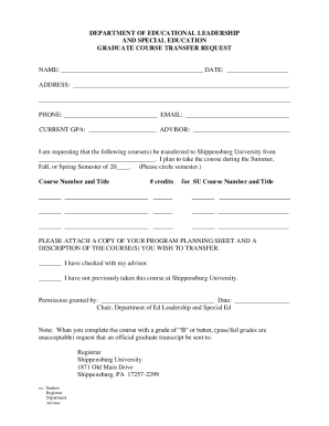 Fillable Online Educational Leader in Special Education Ancillary ...