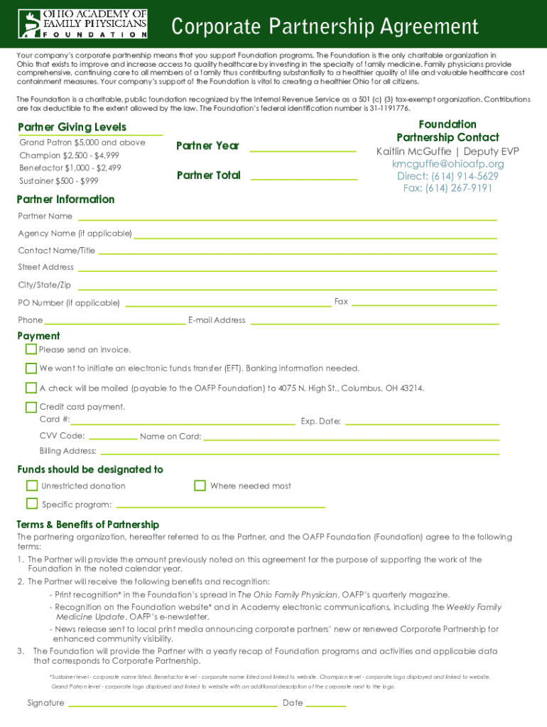 Fillable Online Why Corporate Partnerships are Important for Nonprofit ...
