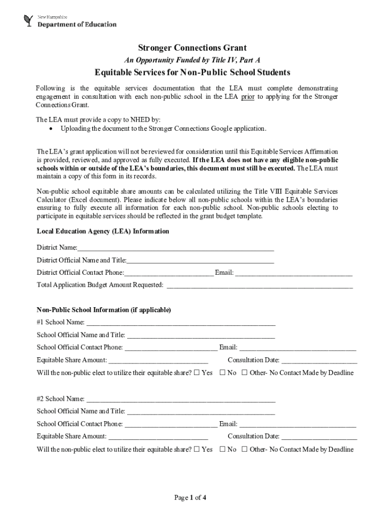 Fillable Online Technical Application Guide: - Stronger Connections ...