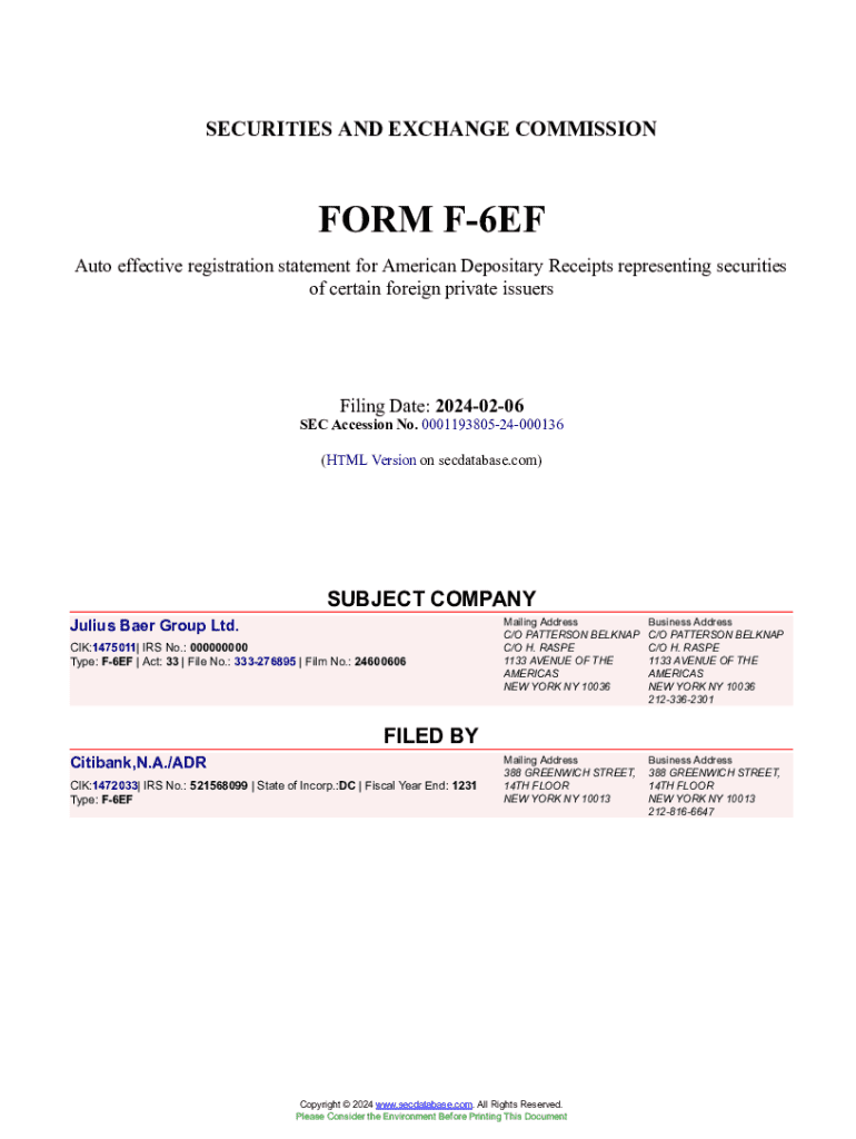 Fillable Online Form F-6EF: What It Is, How It Works, How to File It ...