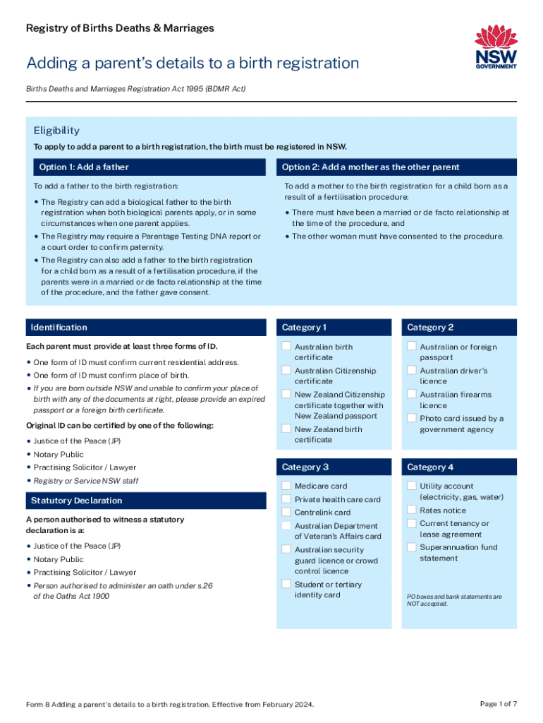 Fillable Online Apply for a birth certificate - Access Canberra - ACT Government Fax Email Print ...
