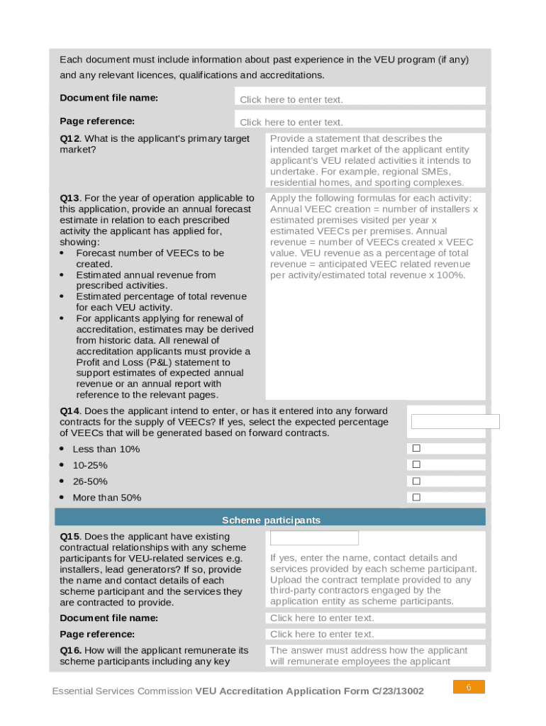 Revised fees for Victorian Energy Upgrades program ... Doc Template ...