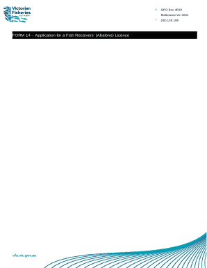 14 - APPLICATION FISH REC (ABALONE) Doc Template | pdfFiller