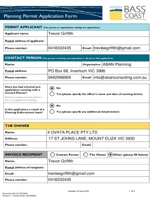 Fillable Online ECM9210424v1Planning Permit Application - 109187 ...