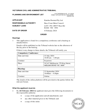 Fillable Online Victorian Civil And Administrative Tribunal Vcat Fax ...