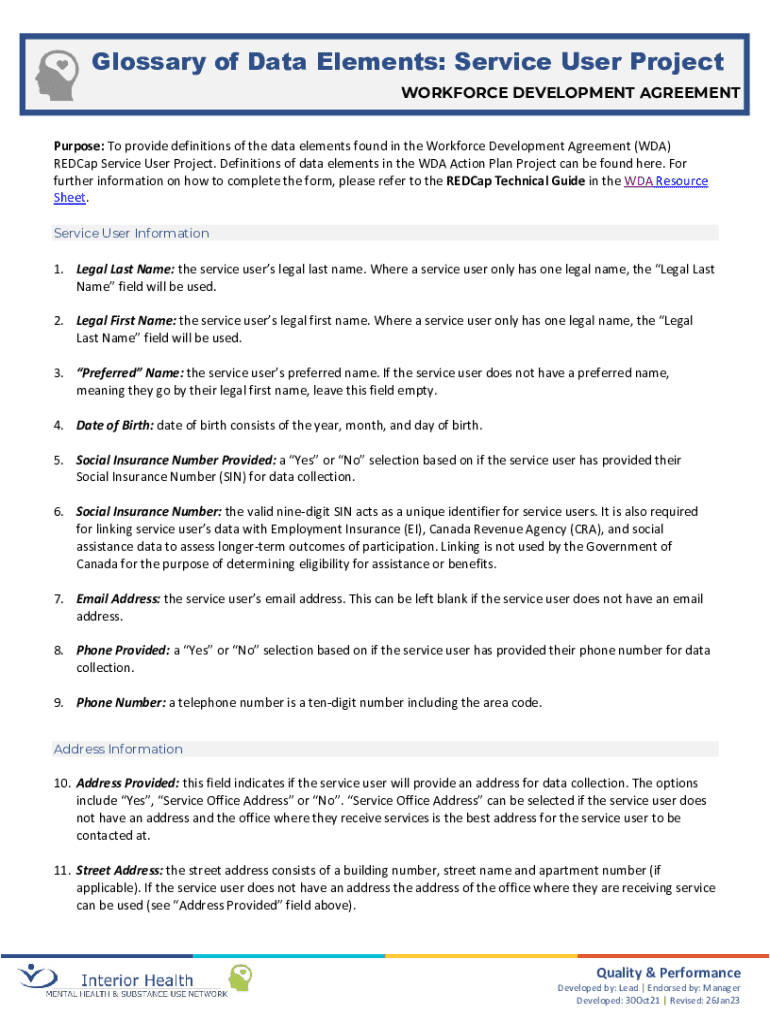 Fillable Online Workforce Development Agreement Programs and Services ...
