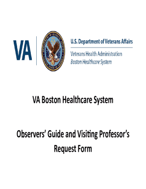 Fillable Online VA Boston Healthcare System Observers' Guide and Visi ...