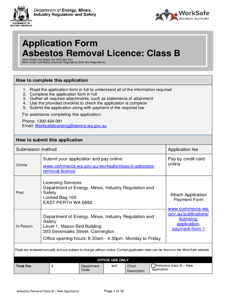 Fillable Online Asbestos abatement licence: Online application tool Fax ...