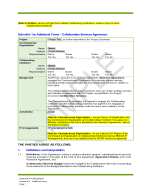 Fillable Online Writing a Collaborative Agreement Tip Sheet Fax Email Print - pdfFiller