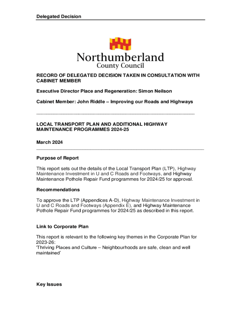 Fillable Online TEMPLATE Delegated Decisions Fax Email Print - pdfFiller