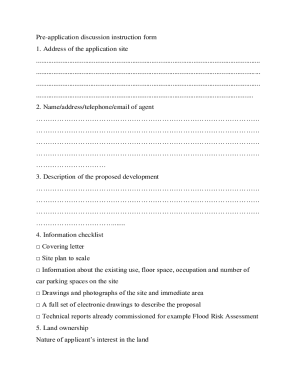 Fillable Online Pre-Application Statement Form(How To) Fax Email Print ...