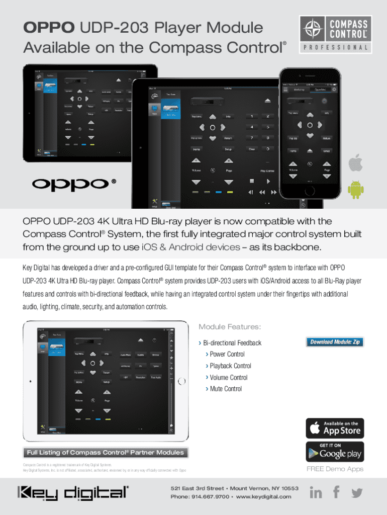 Fillable Online OPPO UDP-203 Player Module Available on the Compass ...