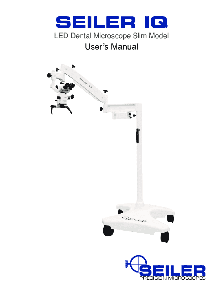 Fillable Online Seiler Alpha Air 3 Dental Microscope with LED ...