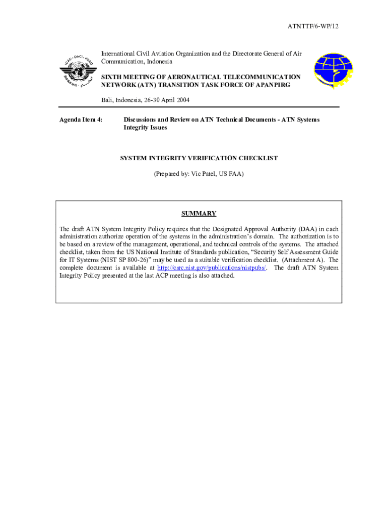 Fillable Online Communications, navigation, and surveillance updates ...