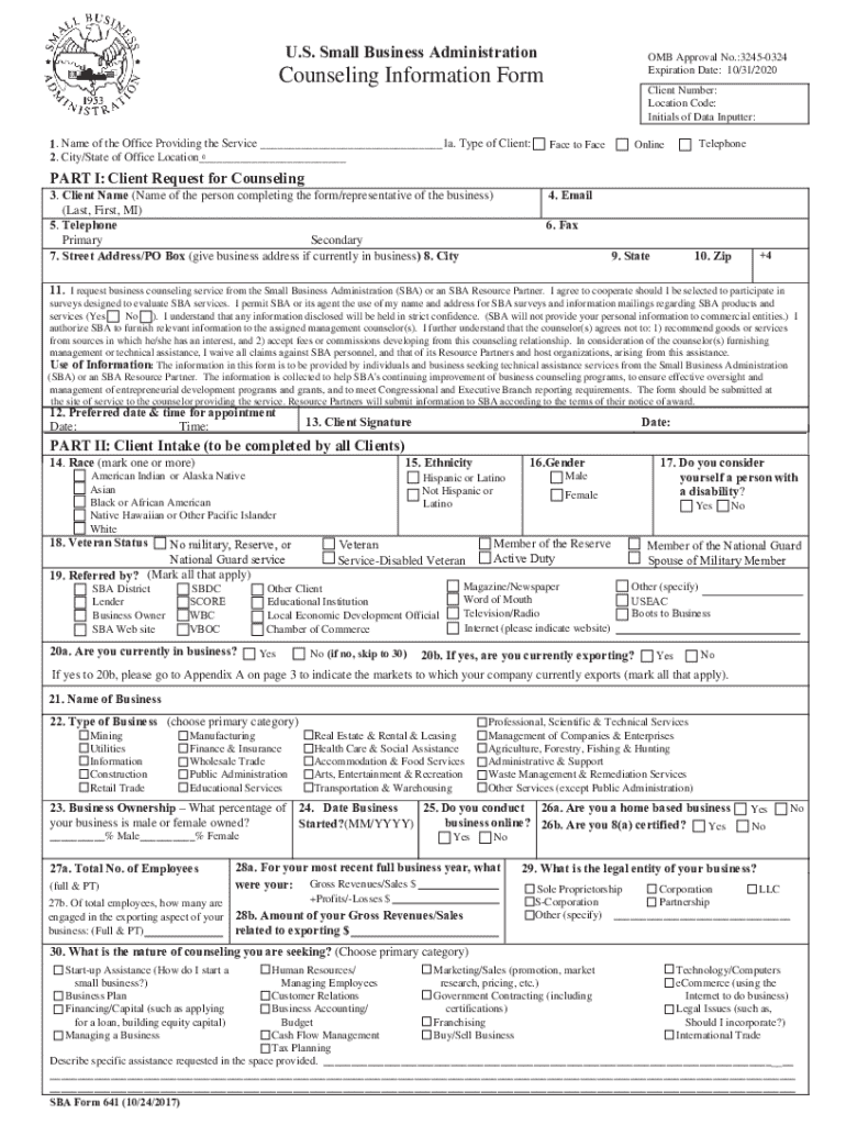 Fillable Online Client Intake Form 641 Fax Email Print - pdfFiller