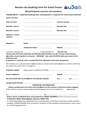 Fillable Online Courier Booking Form Template Fax Email Print - pdfFiller