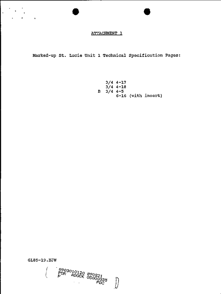Fillable Online Proposed Tech Specs implementing recommendations of ... Fillable Online Proposed Tech Specs implementing recommendations of ...
