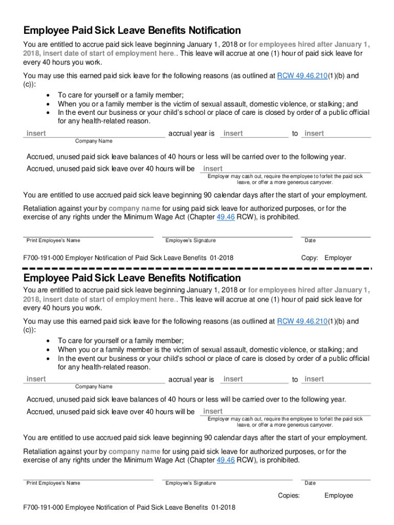 2018-2025 Form WA F700-191-000 Fill Online, Printable, Fillable, Blank ...