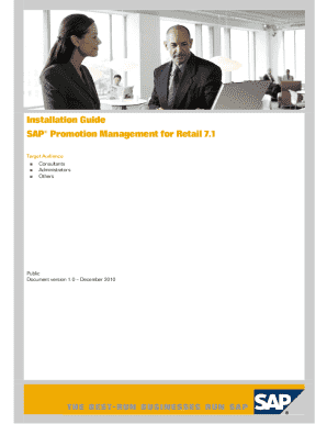 Fillable Online Installation Guide SAP Promotion Management for Retail ... Fax Email Print ...