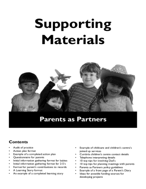 Fillable Online Parent Engagement Action Plan Template Fax Email Print ...