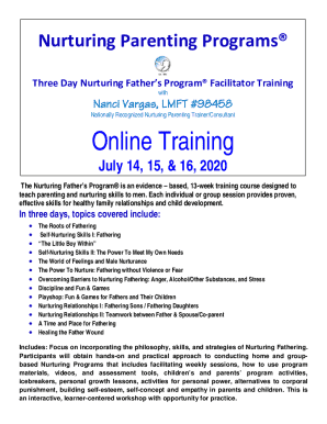 Fillable Online Nurturing Fathers Program: NFP Fax Email Print - pdfFiller