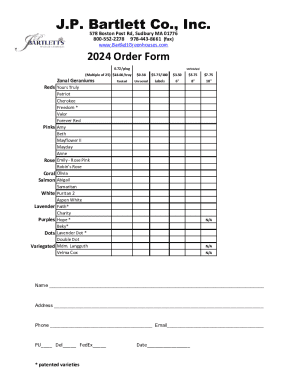 Fillable Online Spring Catalog & Order Form Fax Email Print - pdfFiller