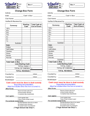 Fillable Online 09.1Change Box Form (HS Only) TEMPLATE 2022 Fax Email ...