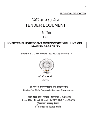 Fillable Online Open Tender Notification for the procurement of ...