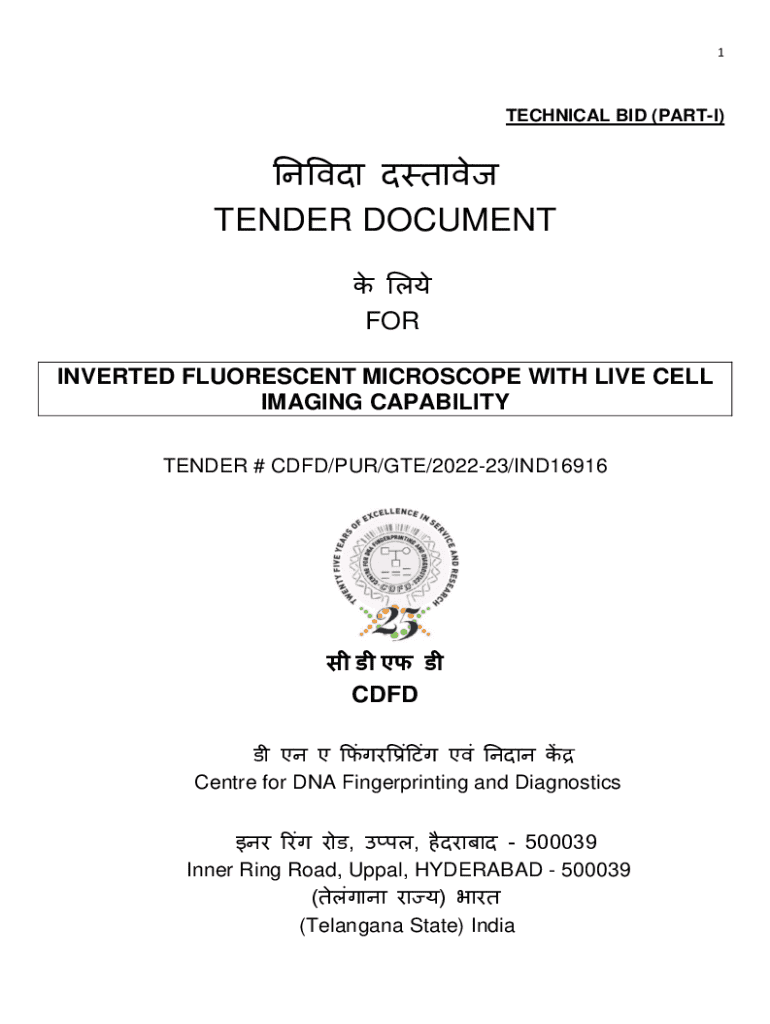Fillable Online Open Tender Notification for the procurement of ...