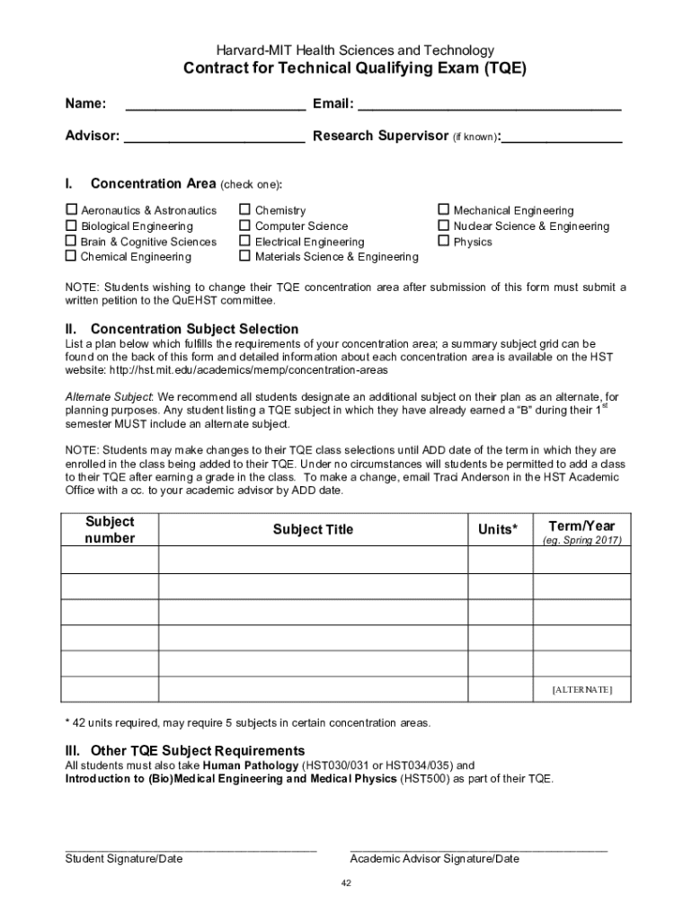 Fillable Online hst mit Harvard-MIT Program in Health Sciences and ...